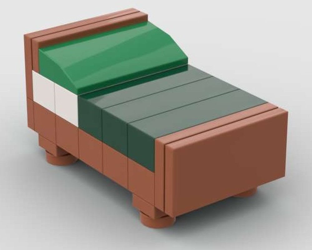 LEGO MOC Simple bed by GodOfTheBricks | Rebrickable - Build with LEGO