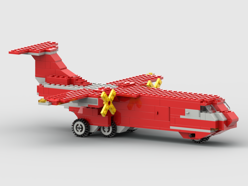 LEGO MOC Cargo Plane 722 by Raptor9889 | Rebrickable - Build with LEGO