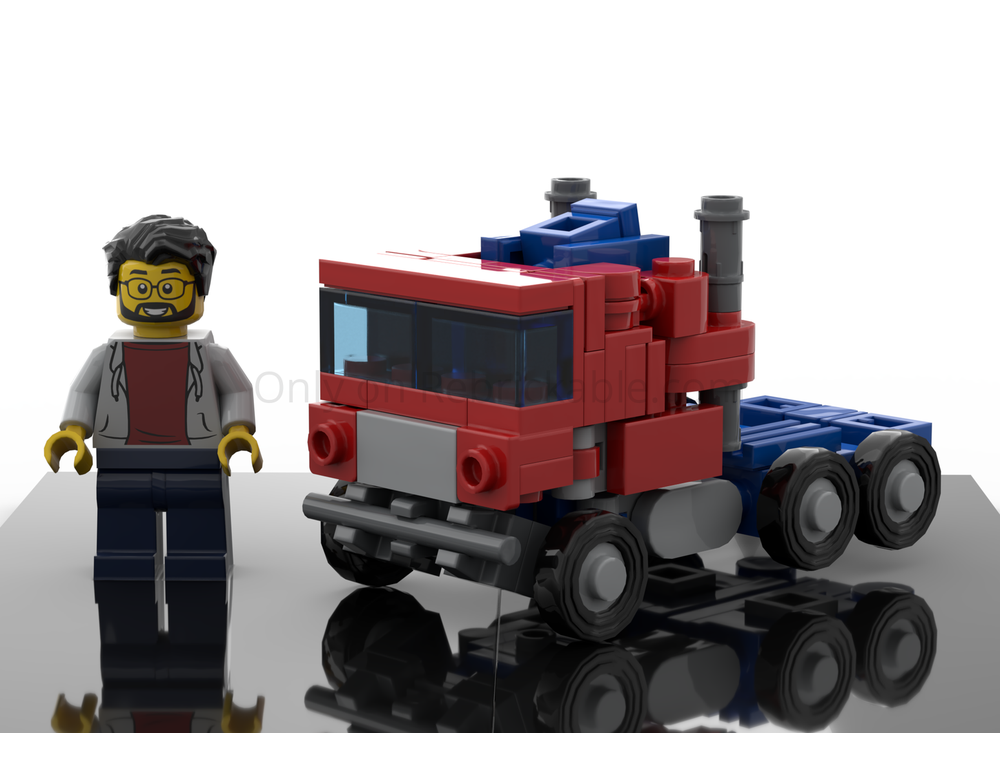 Lego Moc Transforming Optimus Prime By Minilegoformers Rebrickable