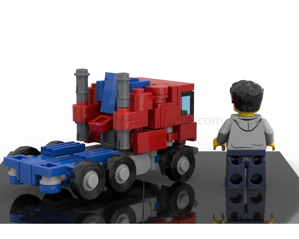 Lego Moc Transforming Optimus Prime By Minilegoformers Rebrickable