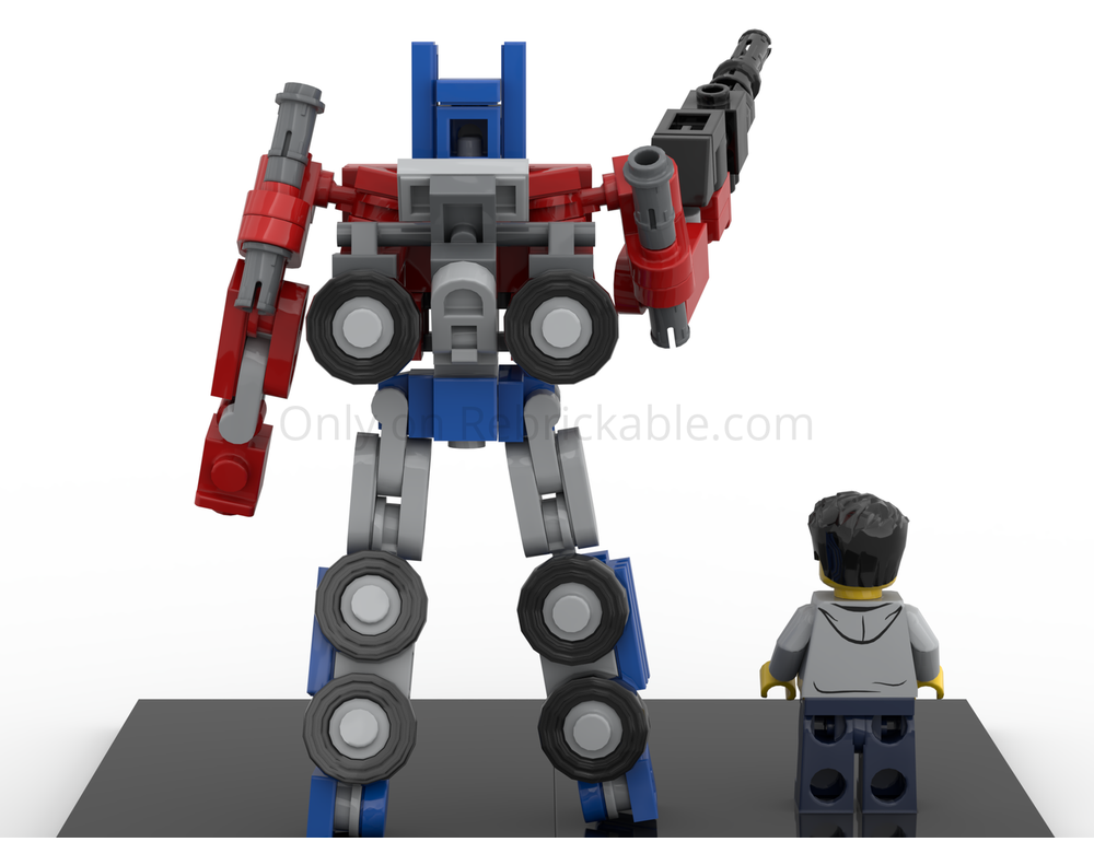 Lego Moc Transforming Optimus Prime By Minilegoformers Rebrickable