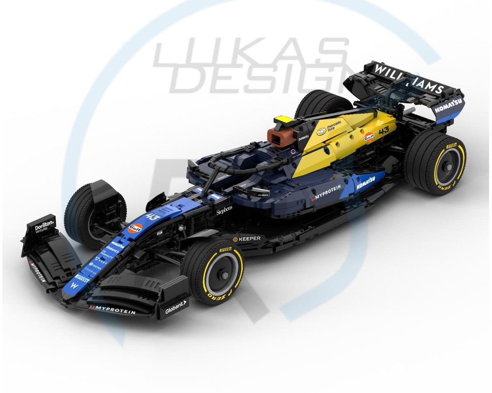 LEGO MOC Williams F1 Racing FW46 (Default and Special Livery) 1:8 Scale ...