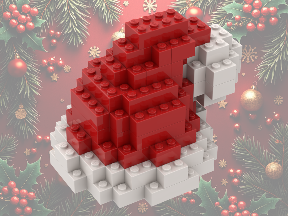 LEGO MOC Santa Hat by DoesTheBrick | Rebrickable - Build with LEGO
