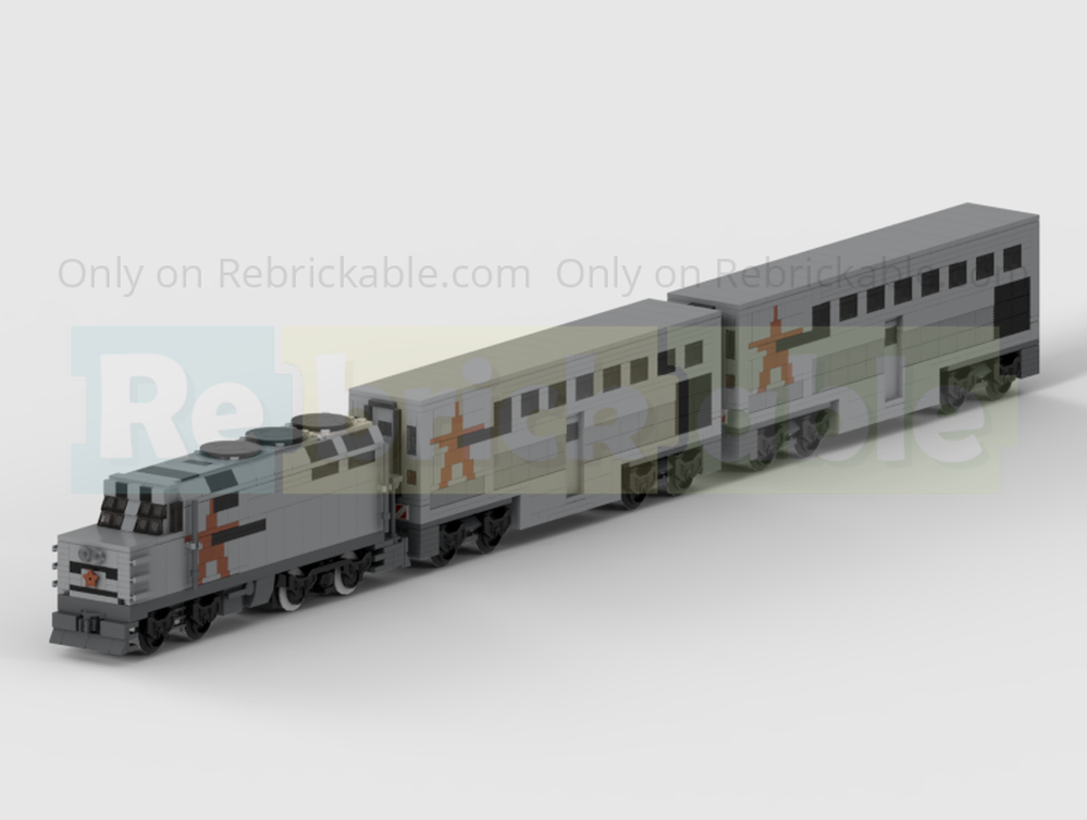 LEGO MOC GTA San Andreas Brown Streak Railroad Train by Andy Ps Bricks | Rebrickable - Build ...