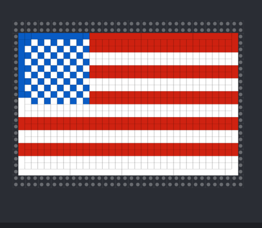 LEGO MOC American Flag by just a guy | Rebrickable - Build with LEGO