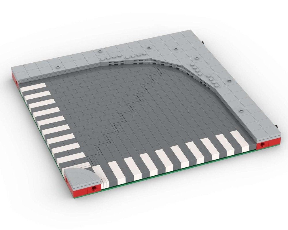 LEGO MOC Curved MILS road by Mabrikville | Rebrickable - Build with LEGO