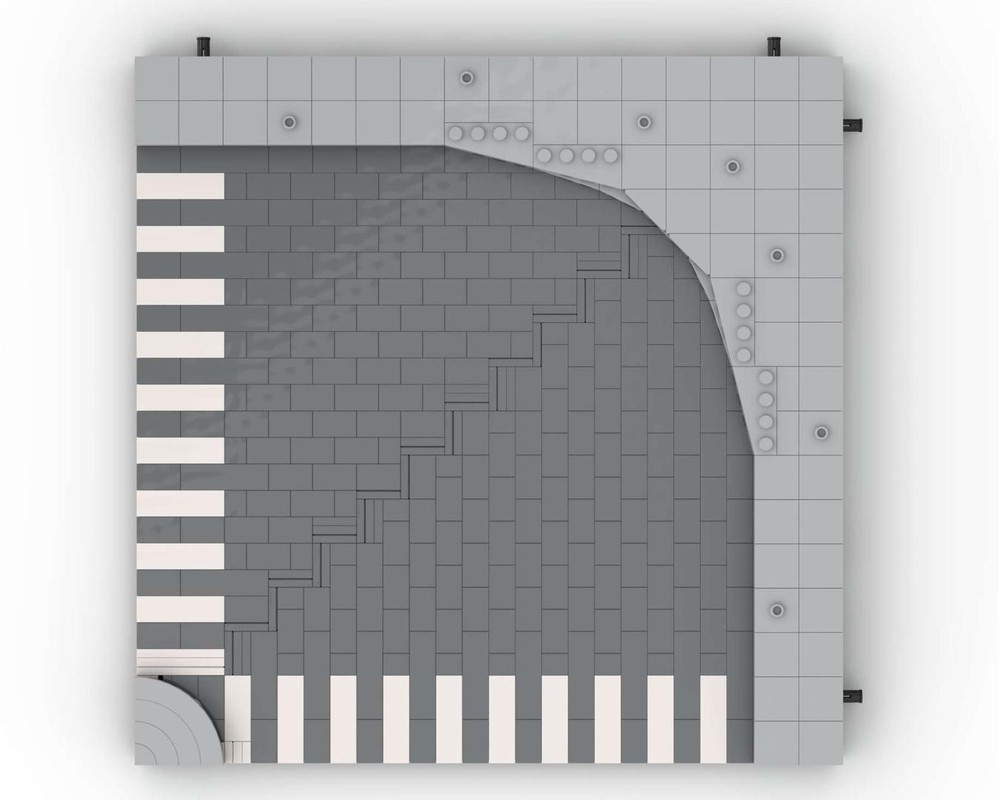 Lego Moc Curved Mils Road By Mabrikville Rebrickable Build With Lego