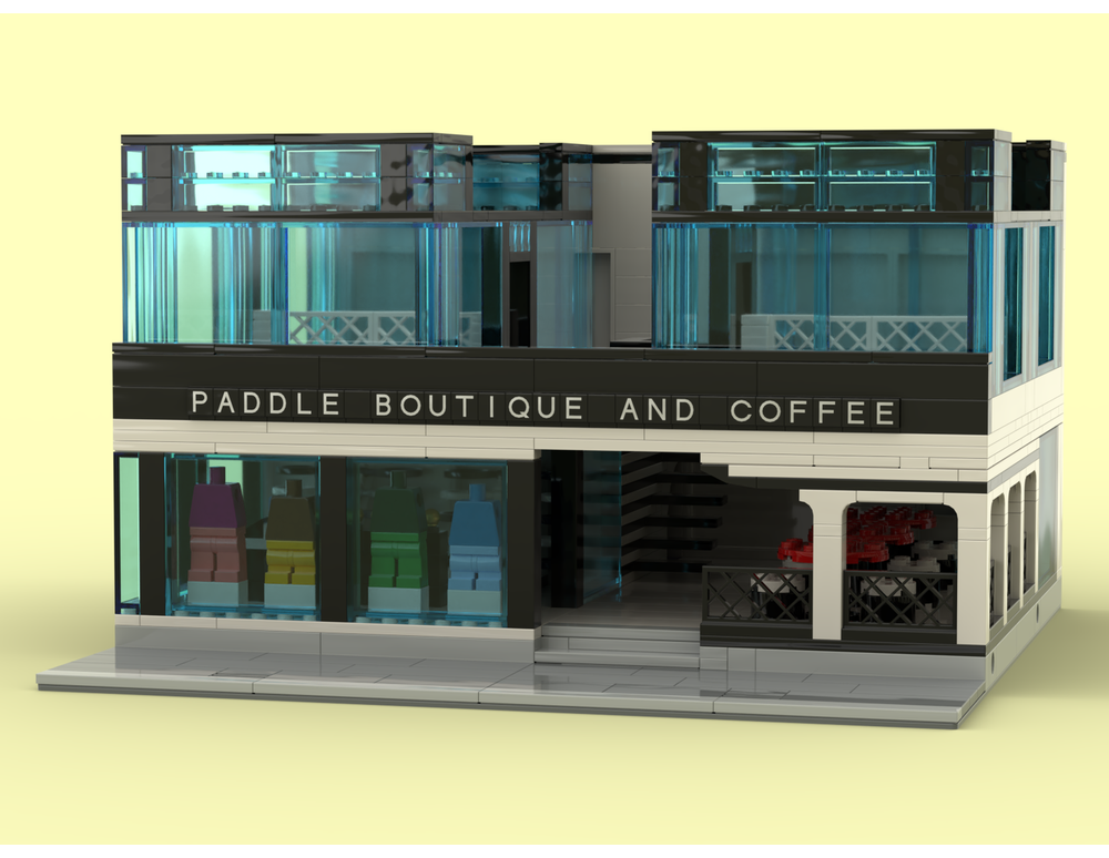 LEGO MOC Paddle Boutique And Coffee by chichikb | Rebrickable - Build ...