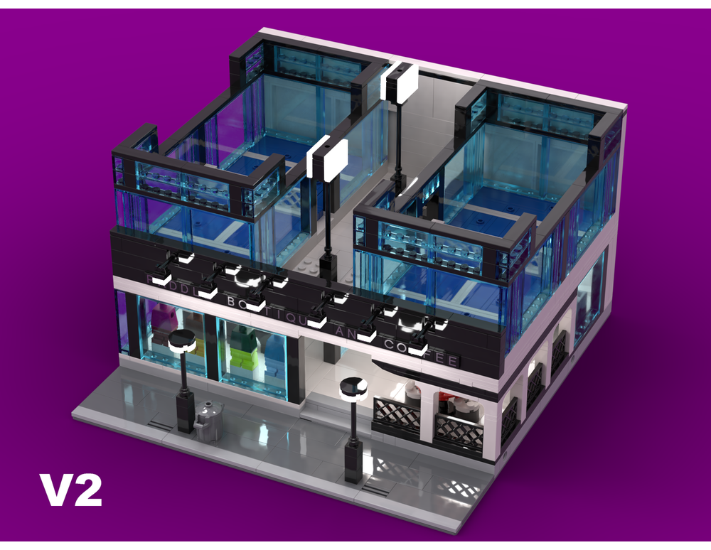 LEGO MOC Paddle Boutique And Coffee by chichikb | Rebrickable - Build ...