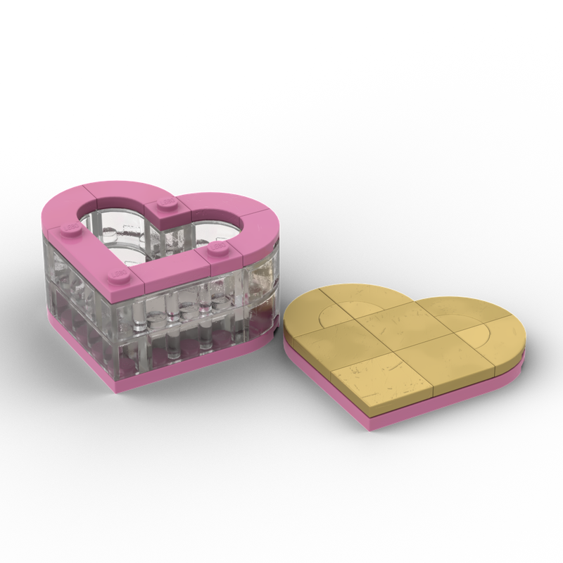 LEGO MOC Simple Heart Box by chuancong | Rebrickable - Build with LEGO