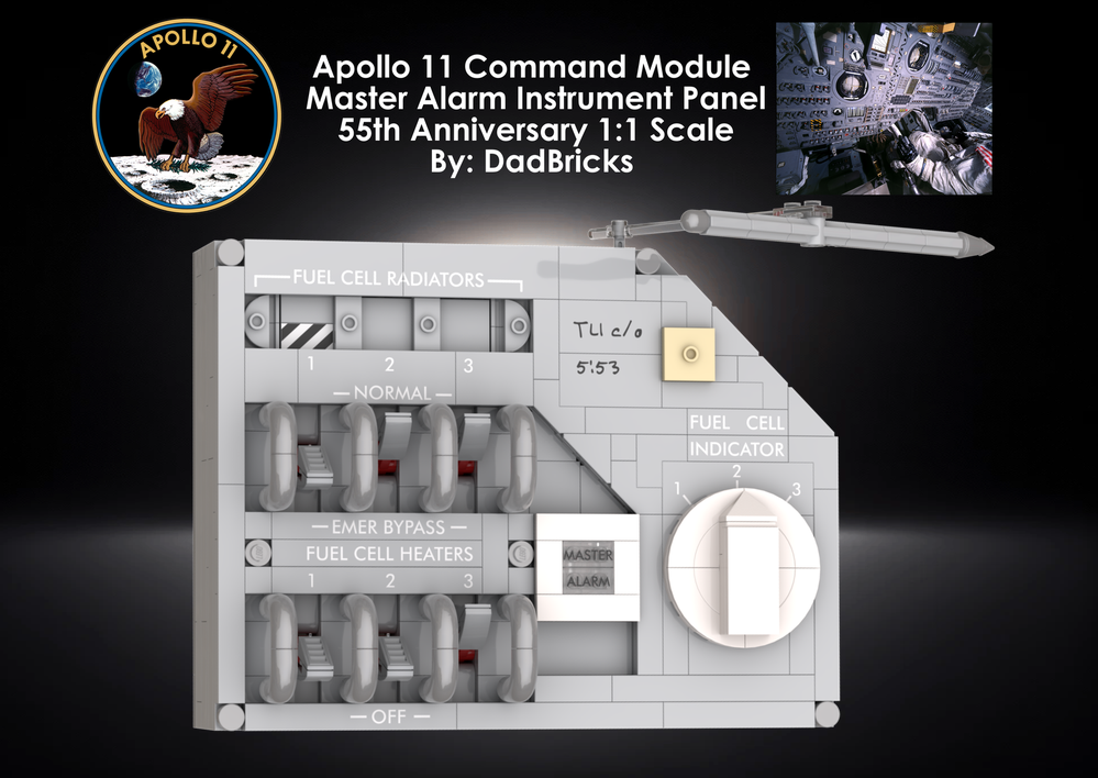 LEGO MOC Apollo 11 Master Alarm Instrument Panel- 1:1 Scale- 55th ...