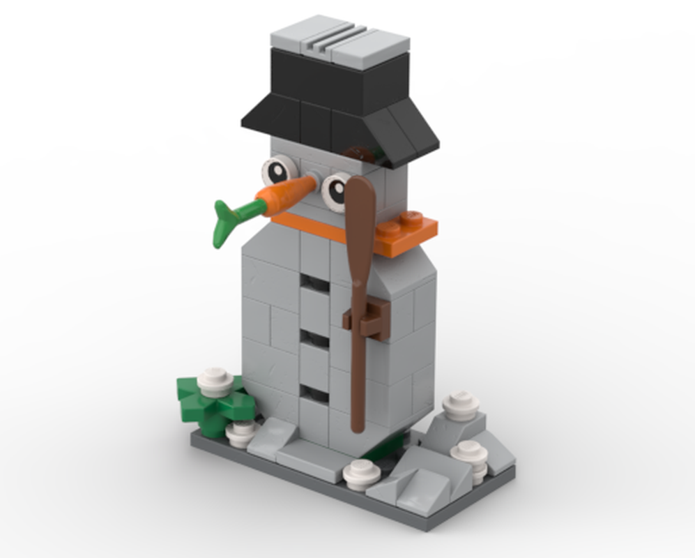 LEGO MOC Snowman by debweb | Rebrickable - Build with LEGO