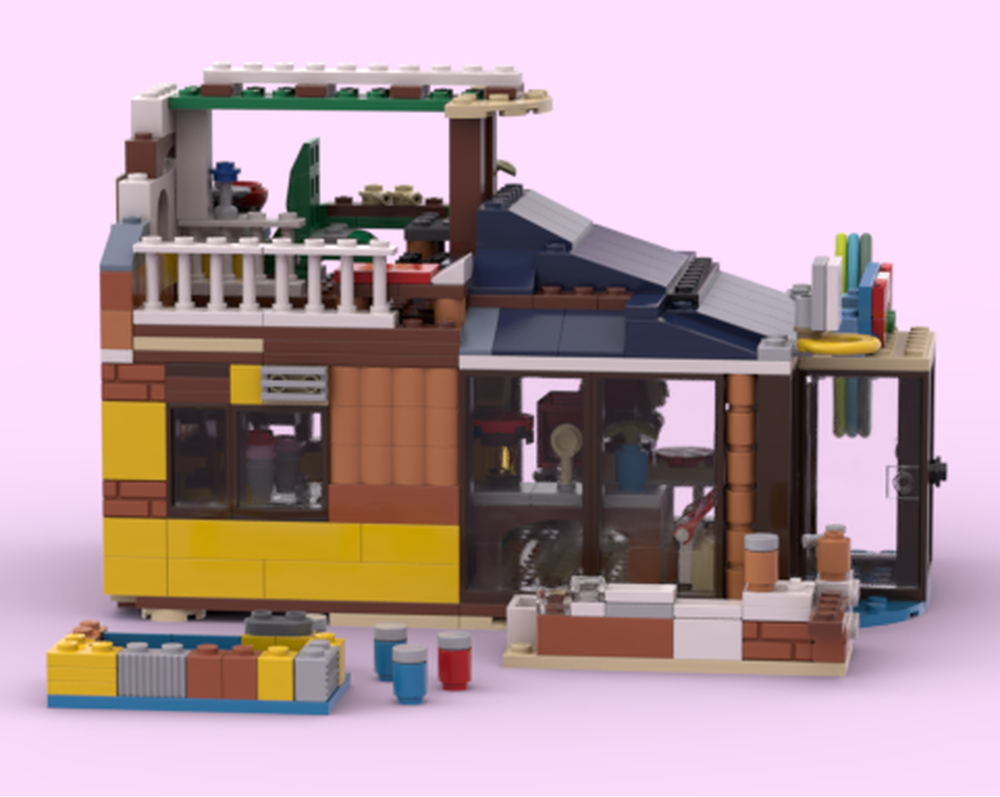 Lego Moc 31118 Tulip Market By Legoivo Rebrickable Build With Lego