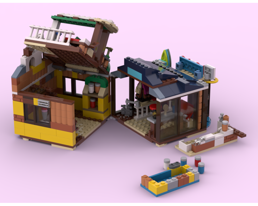 Lego Moc 31118 Tulip Market By Legoivo Rebrickable Build With Lego