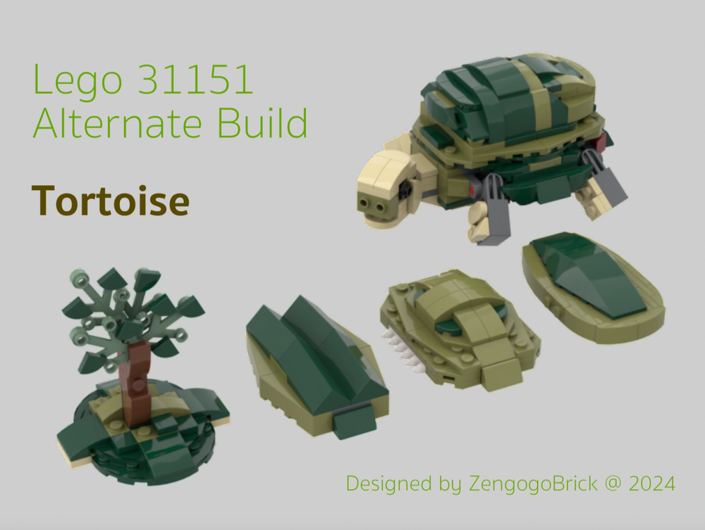 LEGO MOC 31151 Tortoise by zengogobrick | Rebrickable - Build with LEGO