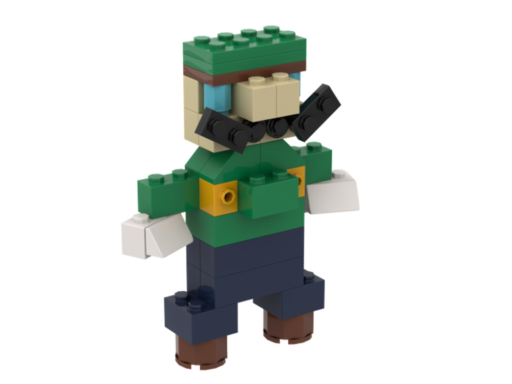 LEGO MOC BYGGLEK Luigi by WafityYT | Rebrickable - Build with LEGO