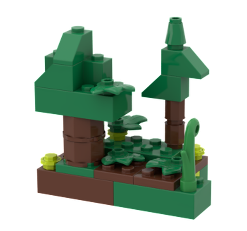 LEGO MOC BYGGLEK Mini scene forest by WafityYT | Rebrickable - Build ...