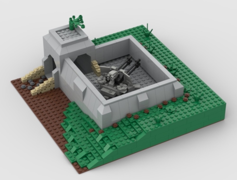 LEGO MOC Гарматний бункер Gun bunker by Lego user | Rebrickable - Build ...