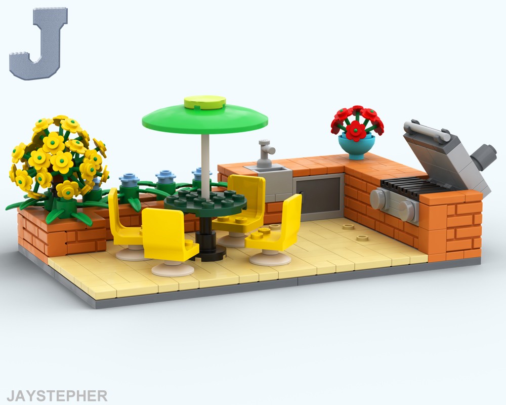 LEGO MOC Outdoor Patio Kitchen by jaystepher | Rebrickable - Build with ...