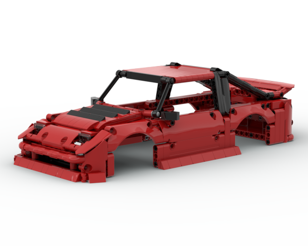 LEGO MOC Nissan 240sx red by lego_xtremcar | Rebrickable - Build with LEGO