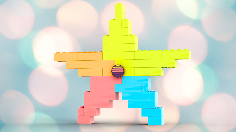 LEGO MOC 11027 Rainbow star by Lenarex | Rebrickable - Build with LEGO