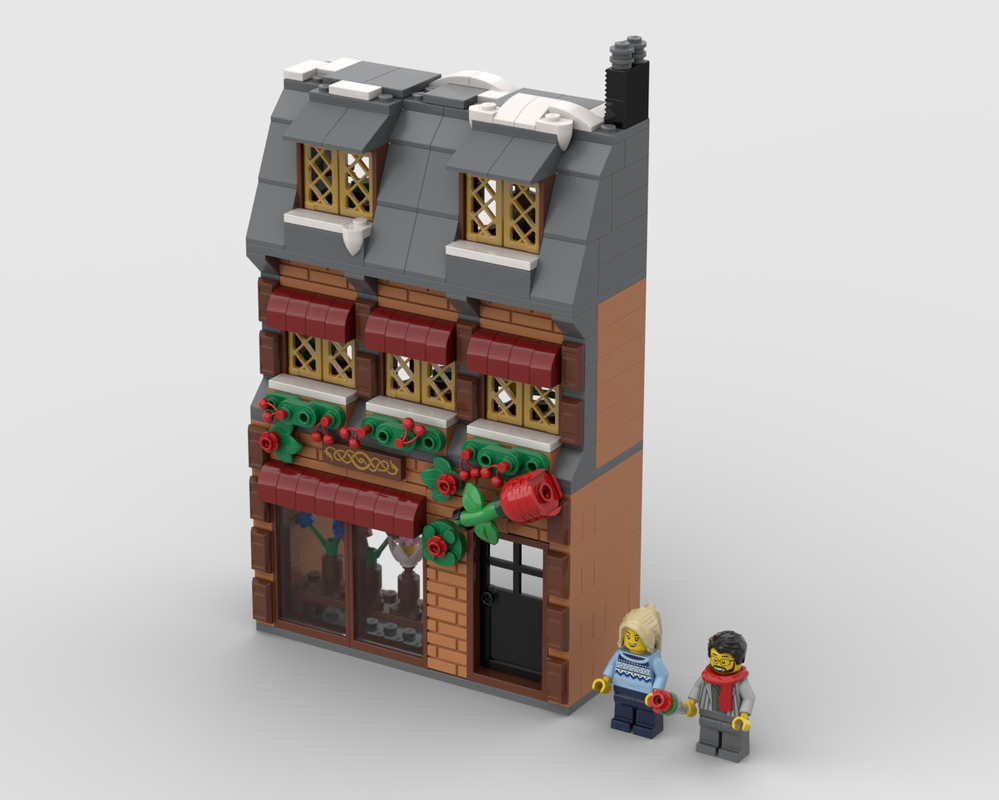 LEGO MOC Winter Flower Shop by DJBietz | Rebrickable - Build with LEGO