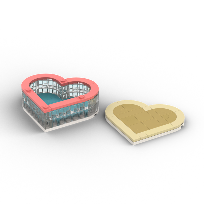 LEGO MOC Simple Heart Box (Large) by chuancong | Rebrickable - Build ...