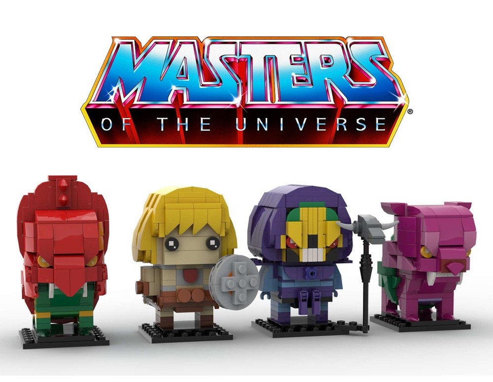 Lego Moc He Man And Skeletor Masters Of The Universe Brickheadz By