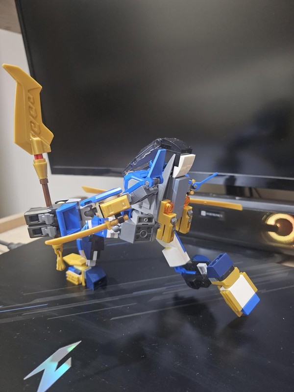 LEGO MOC Jay's Thunder Jet Mech by pkinesis10 | Rebrickable - Build ...