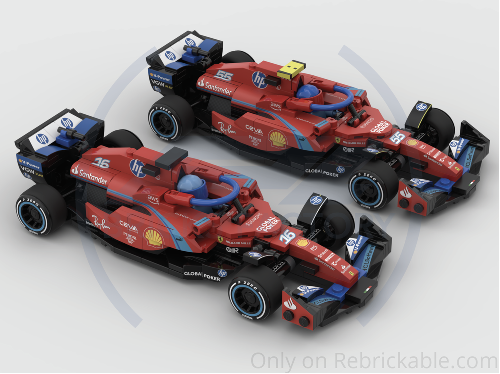 Lego Moc F1 Sf 24 Miami By Pit Lane Bricks Factory Rebrickable