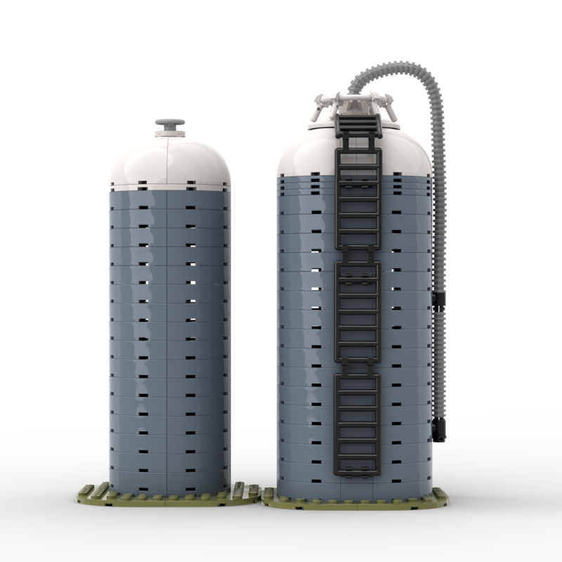 LEGO MOC Grain Silos by BrickMind | Rebrickable - Build with LEGO
