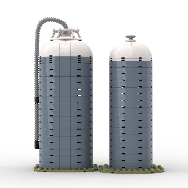 LEGO MOC Grain Silos by BrickMind | Rebrickable - Build with LEGO