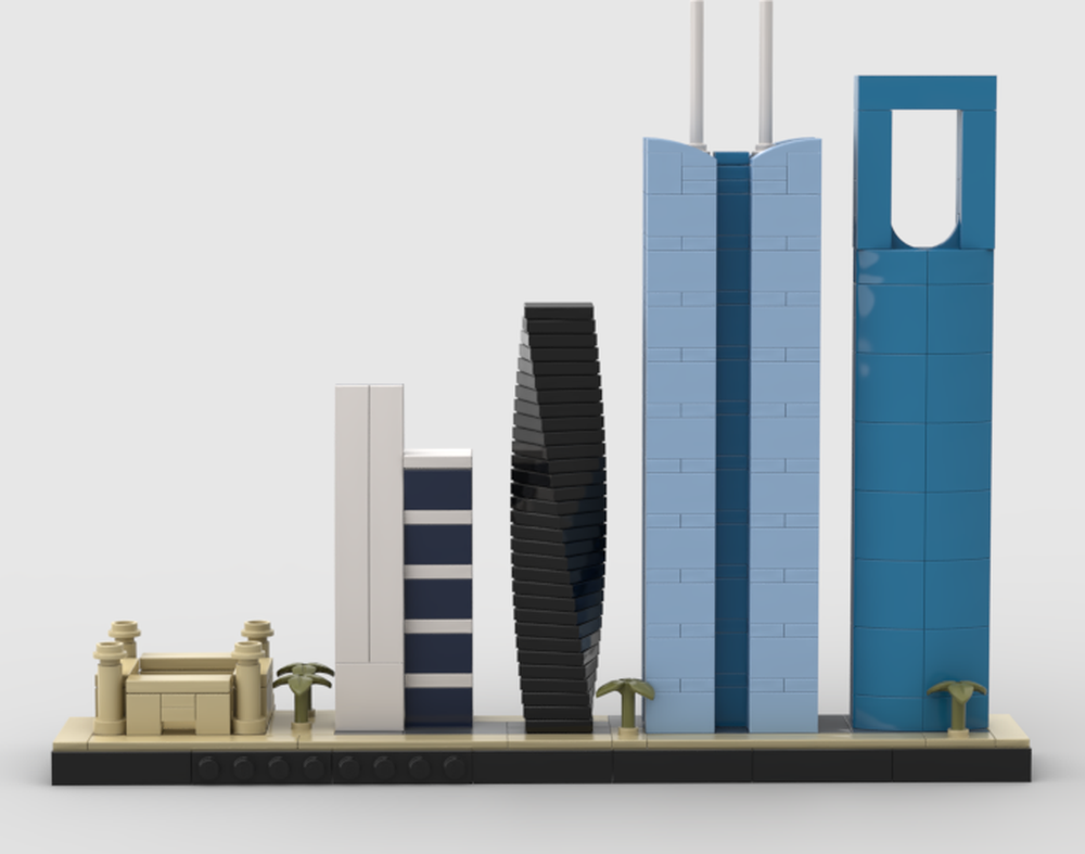 LEGO MOC Riyadh Skyline by Skyline_Lover | Rebrickable - Build with LEGO