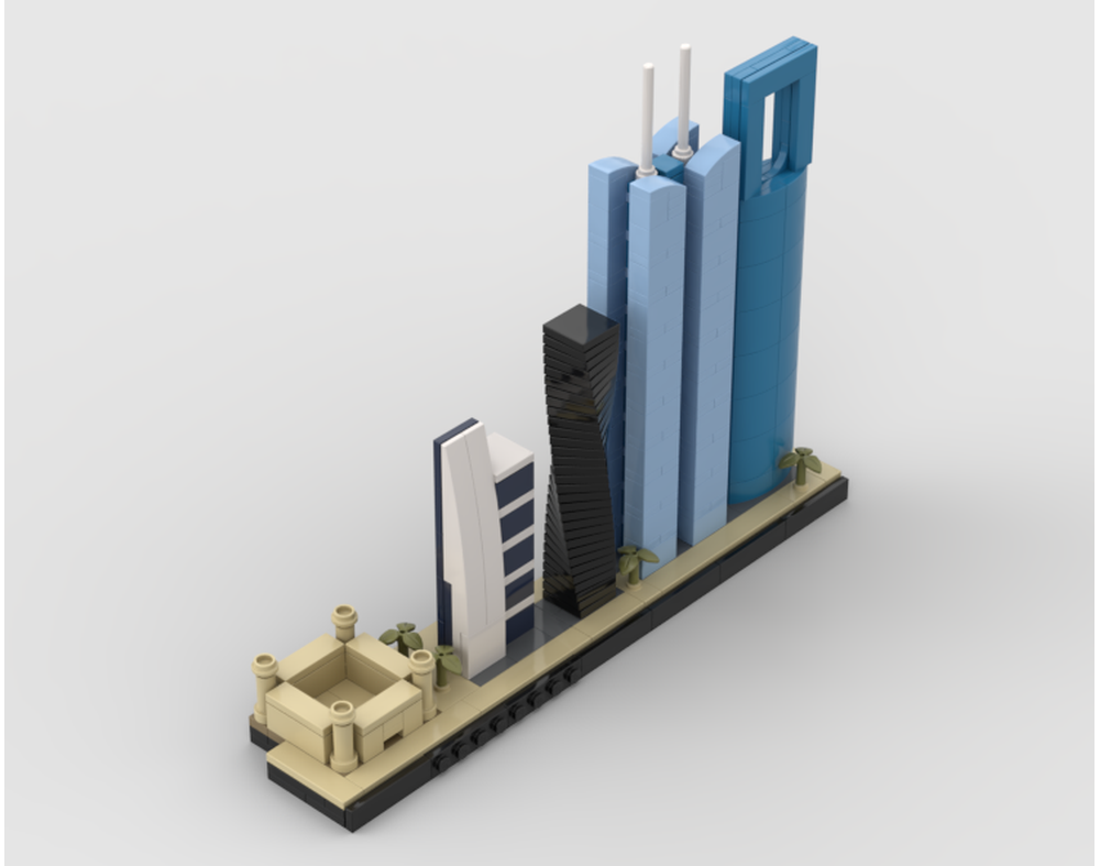 LEGO MOC Riyadh Skyline by Skyline_Lover | Rebrickable - Build with LEGO