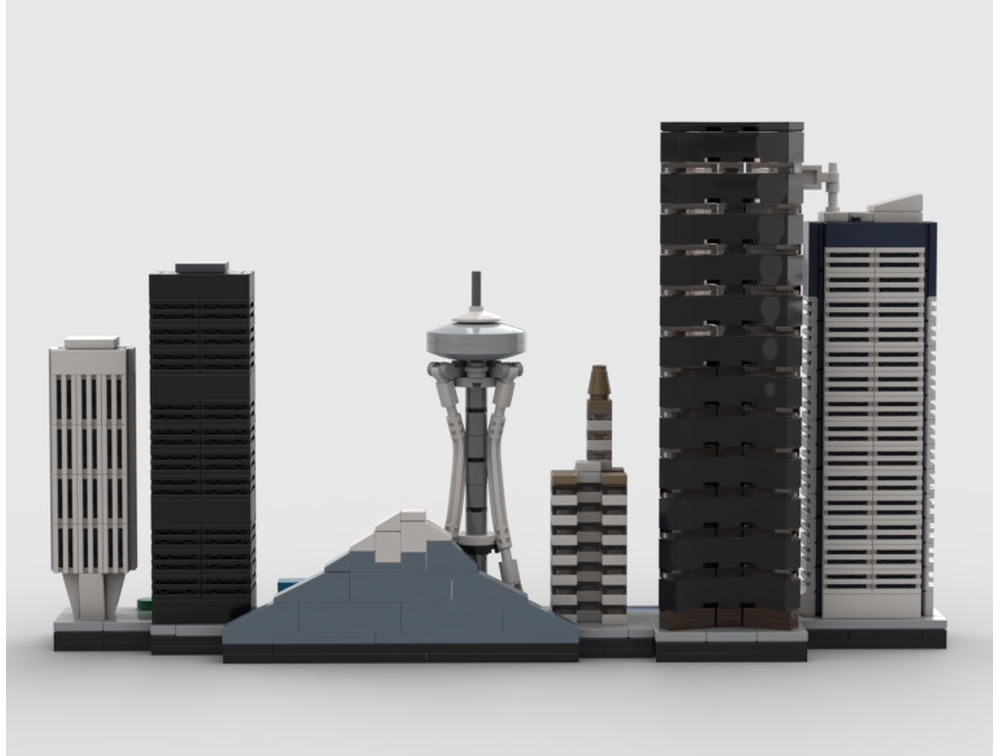 LEGO MOC Seattle Skyline by Skyline_Lover | Rebrickable - Build with LEGO