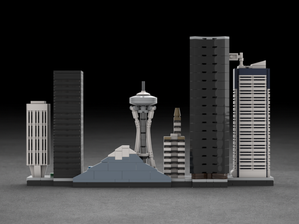 LEGO MOC-201400 Seattle Skyline by Skyline_Lover | Rebrickable - Build ...