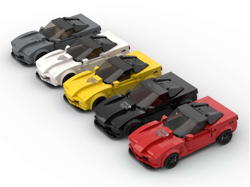 LEGO MOC Bowtie Corvette C6 ZR1 - Set of Five Colors - 8 Stud by ...