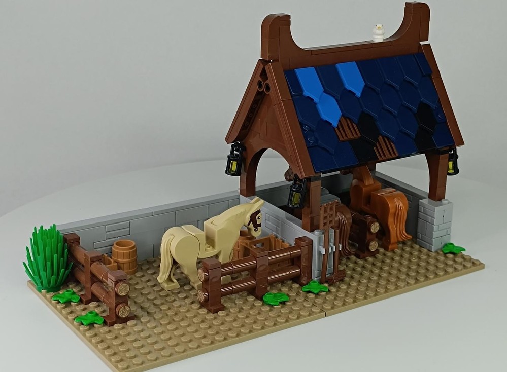 LEGO MOC Medieval Stable by thrul | Rebrickable - Build with LEGO