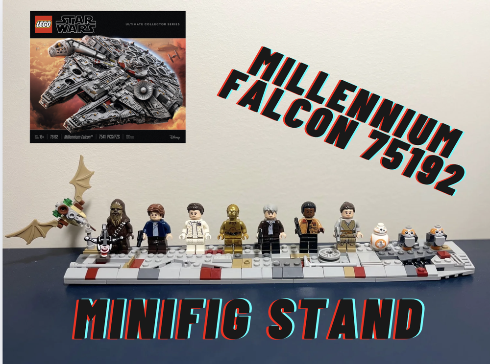 LEGO MOC Millennium Falcon 75192 Minifig Stand by Archibricks ...