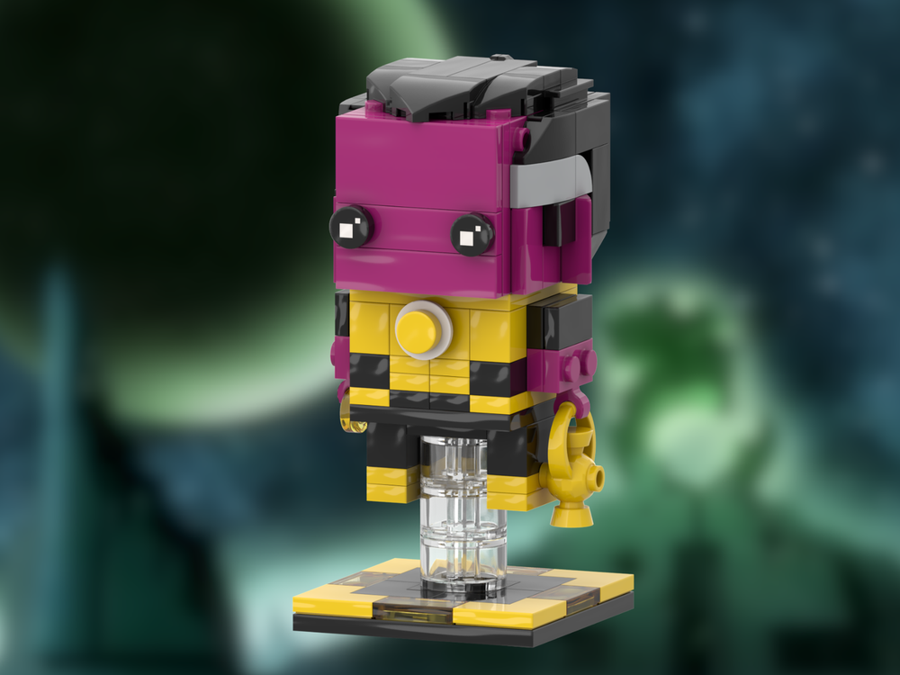 LEGO MOC Sinestro Brickhead by Bucktopus | Rebrickable - Build with LEGO