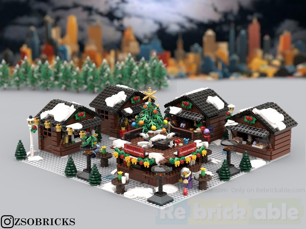LEGO MOC-201458 European Style Christmas Market by zsobricks ...