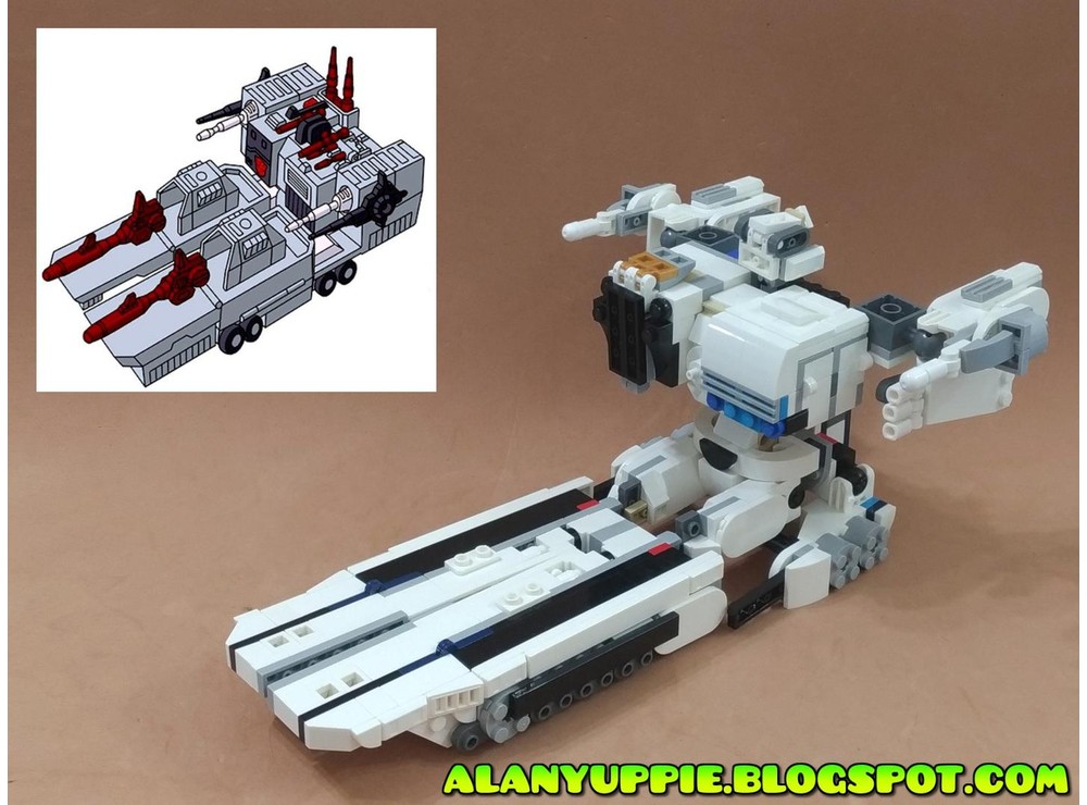 Lego Moc Transformer Metroplex Using Lego Creator 31152 By Alanyuppie
