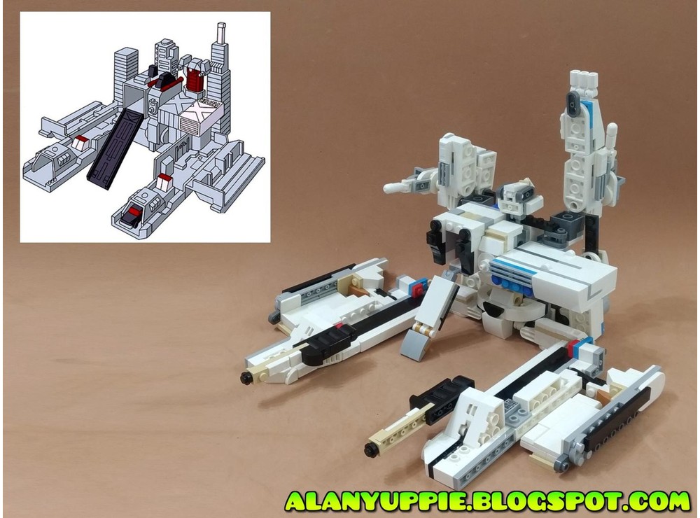 Lego Moc Transformer Metroplex Using Lego Creator 31152 By Alanyuppie