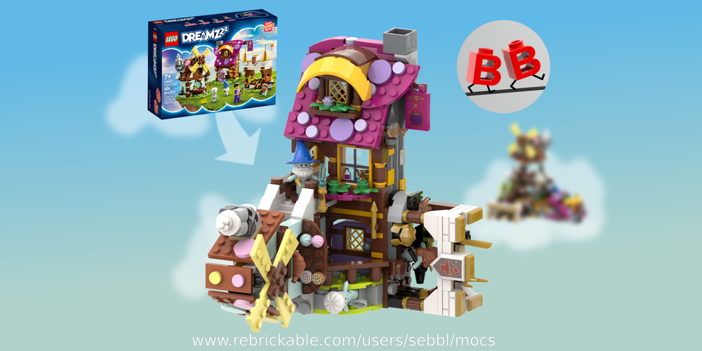 LEGO MOC 40657: Vortex Village (Medieval Town Cube) by sebbl ...