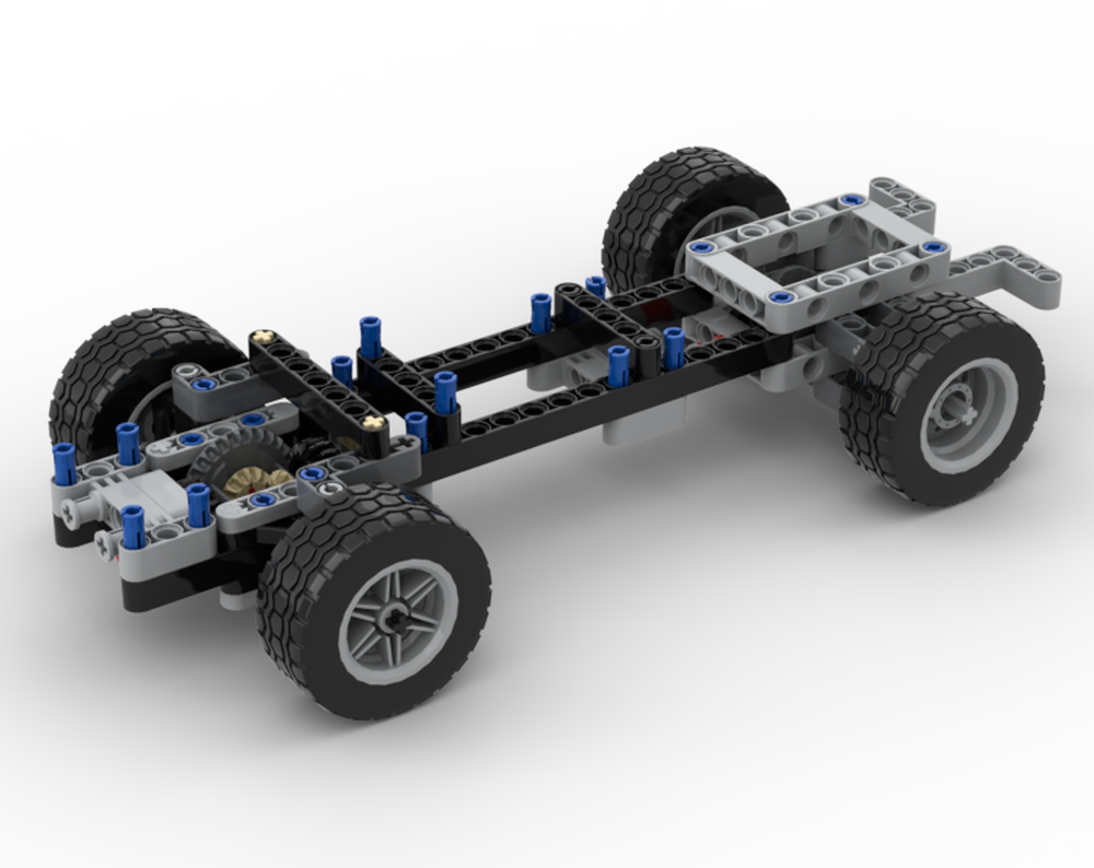 LEGO MOC-201470 Technic 4x4 Chassis with stearing by AairsoftPR0 ...