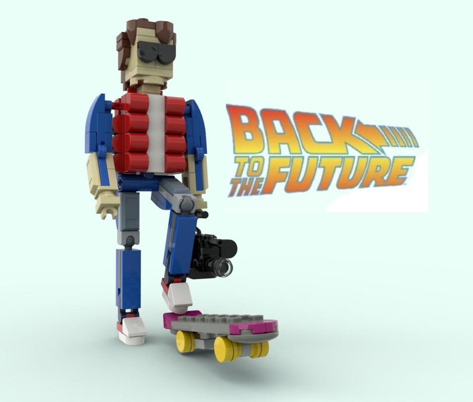 LEGO MOC Marty McFly with skate and camera - Back to the future part 1 ...