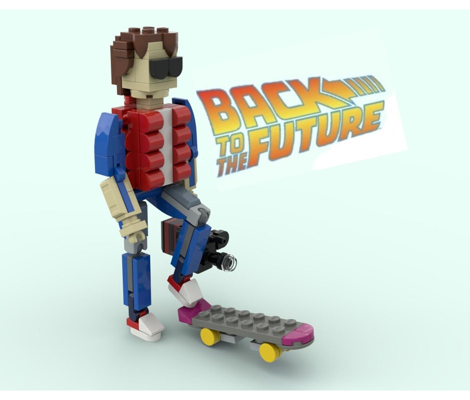 LEGO MOC Marty McFly with skate and camera - Back to the future part 1 ...