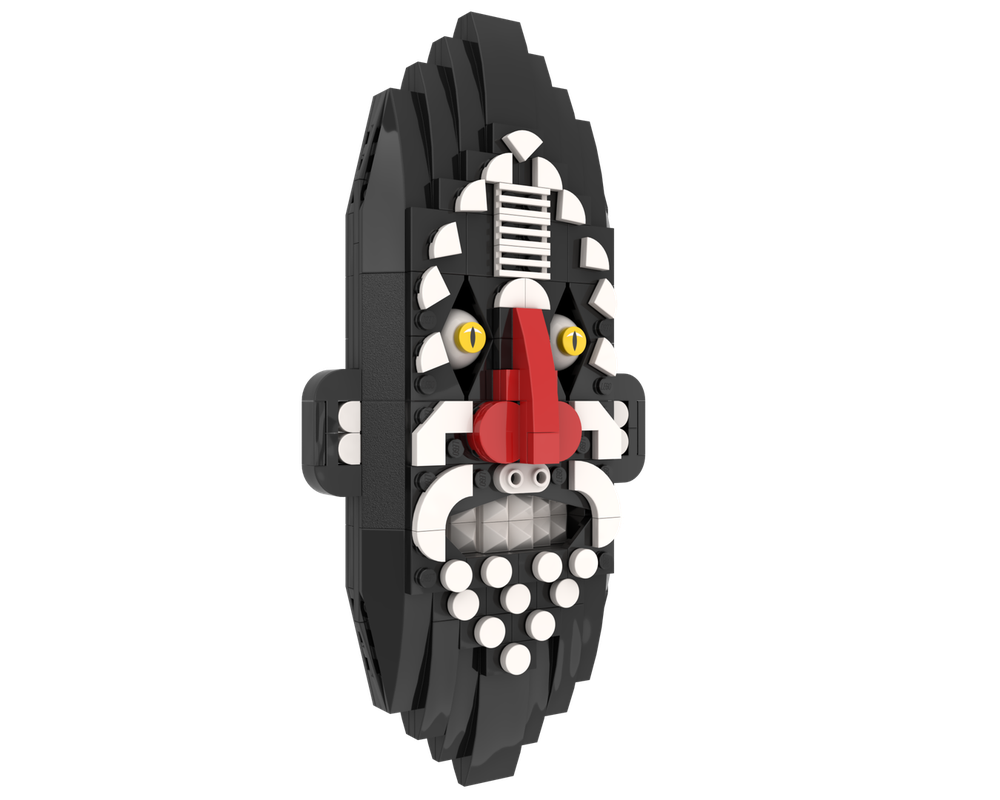 LEGO MOC 08 African Mask by MyKidisanAlien | Rebrickable - Build with LEGO
