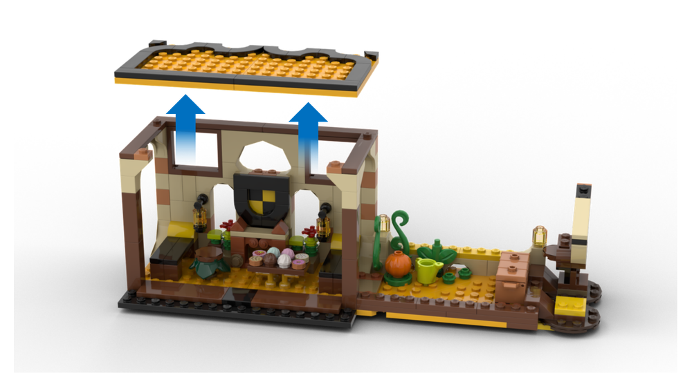 LEGO MOC Lego 76412 Alternative "Hufflepuff's bedroom" by CT-5555 Fives ...