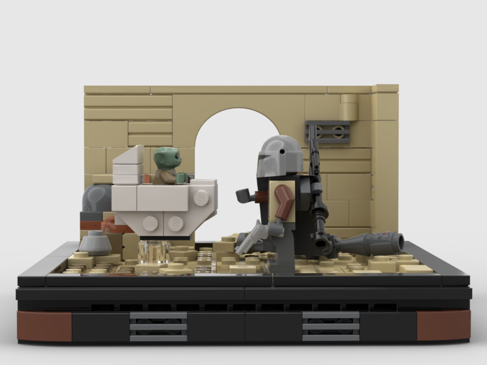 LEGO MOC Mando Meets the Child by Falconeagle117 | Rebrickable - Build ...